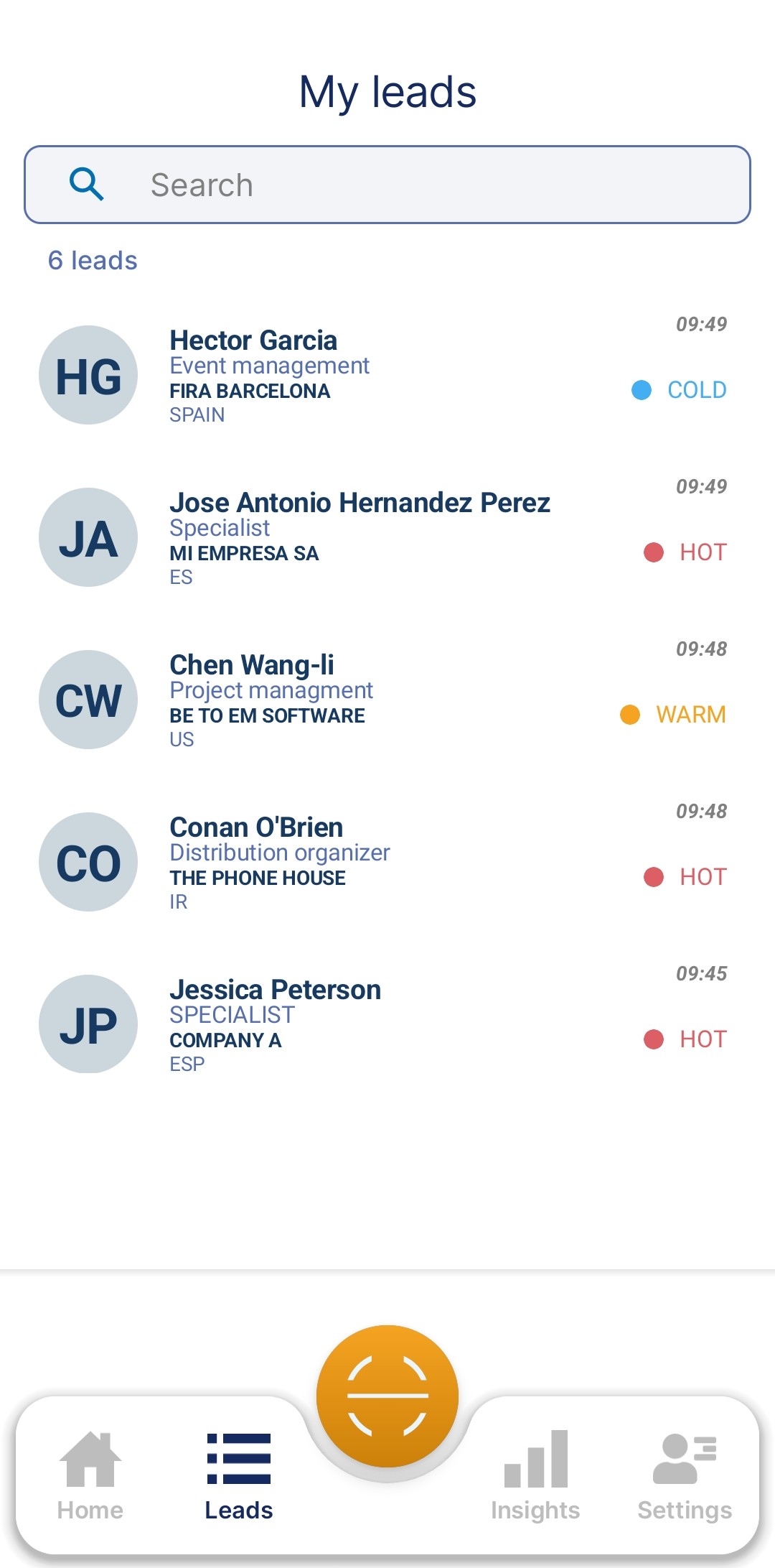 Centro de ayuda - App - Lead Retrieval