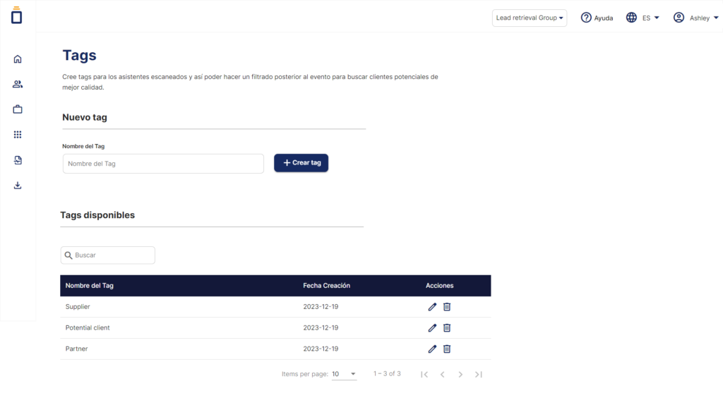 Centro de ayuda - Portal Web - Lead Retrieval