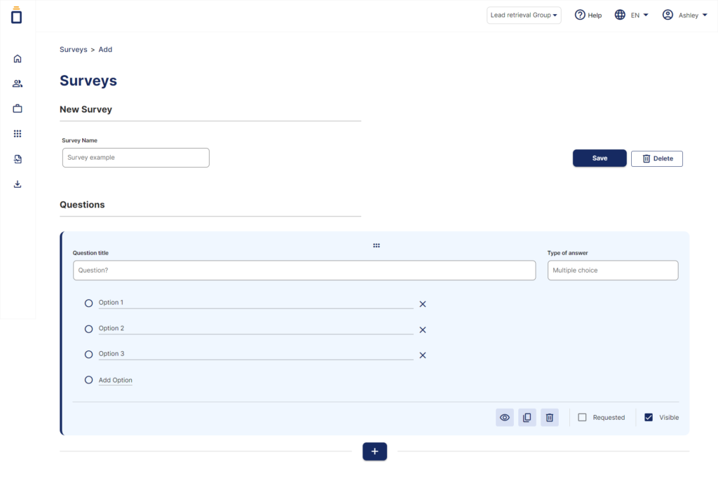 Help center - web portal - Lead Retrieval
